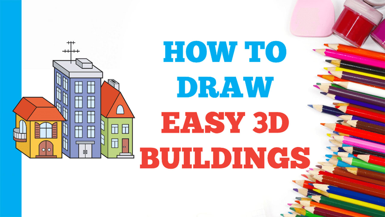 how to draw 3 d buildings