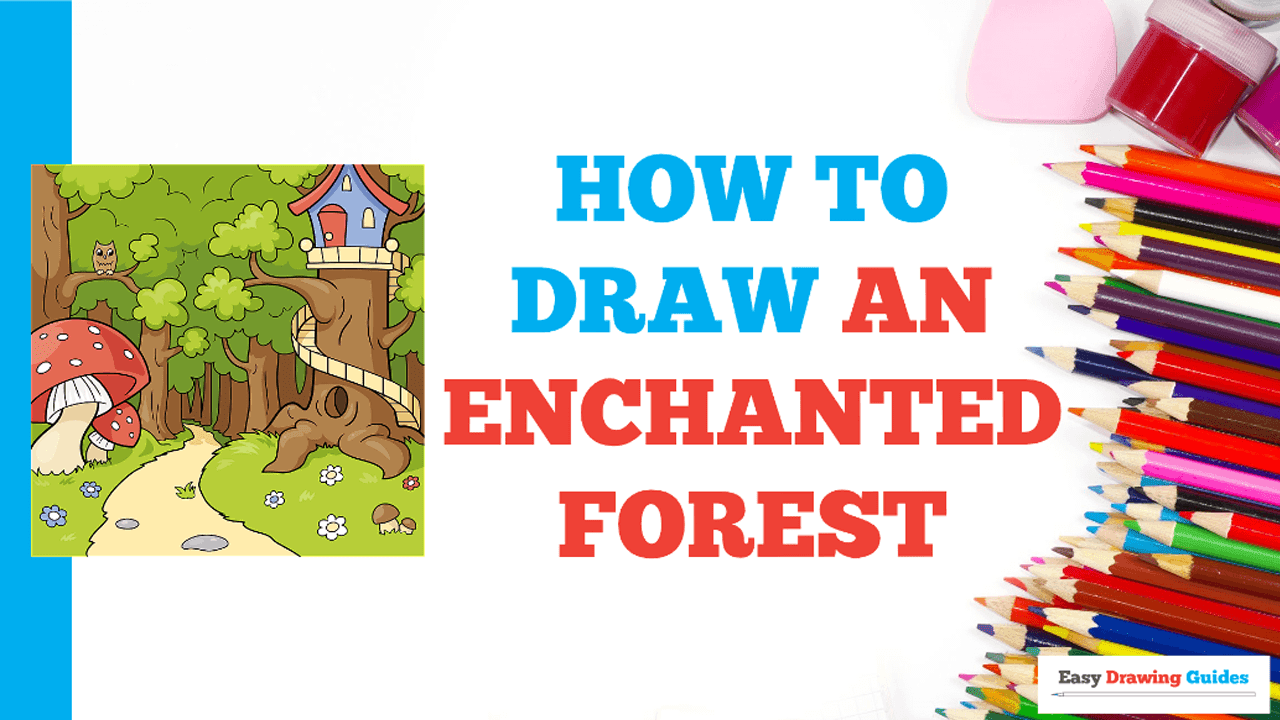 how to draw a enchanted tree