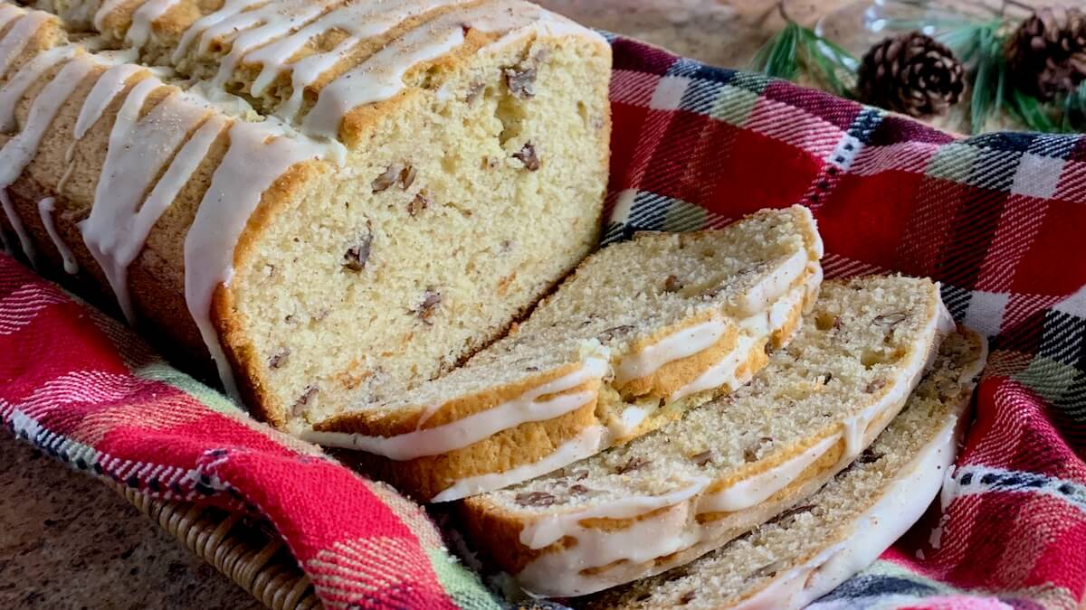cherry eggnog quick bread