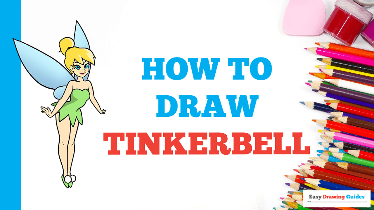 how to draw disney tinkerbell step by step