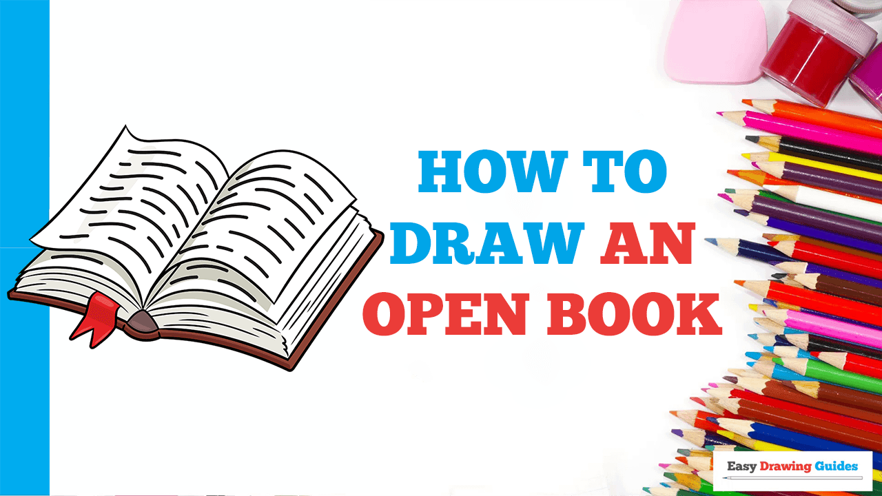 how to draw book and pencil