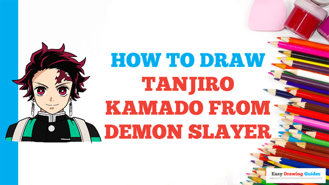 how to draw tanjiro from demon slayer