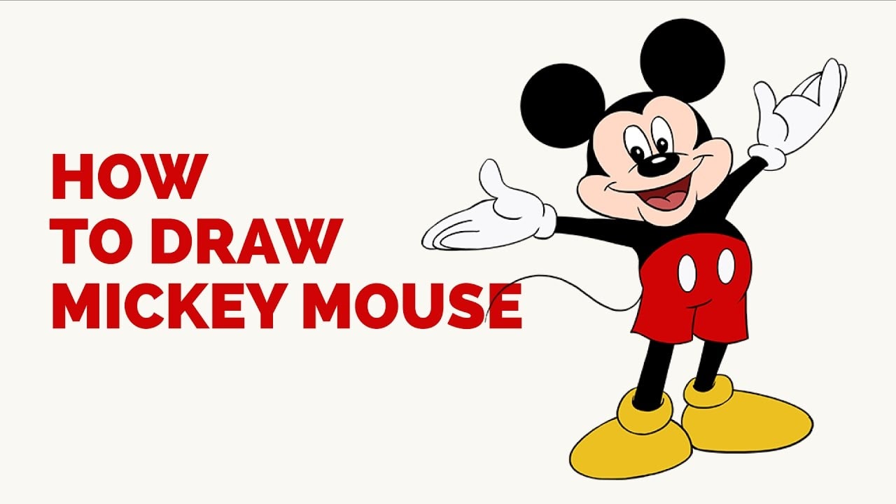 how to draw mickey mouse pants