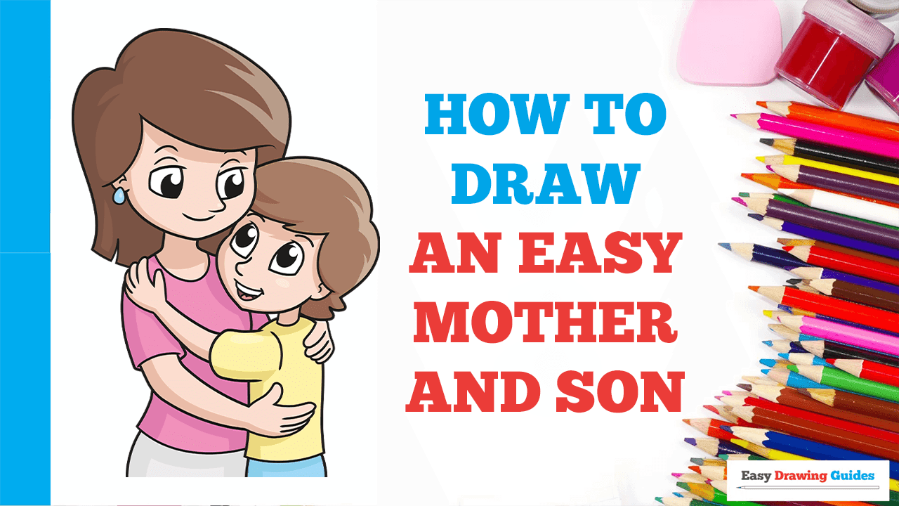 how to draw a face mom