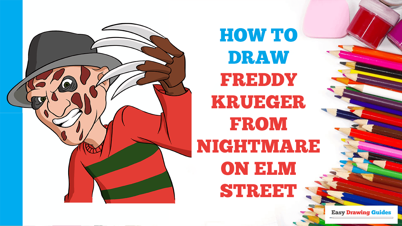 how to draw freddy krueger sketch