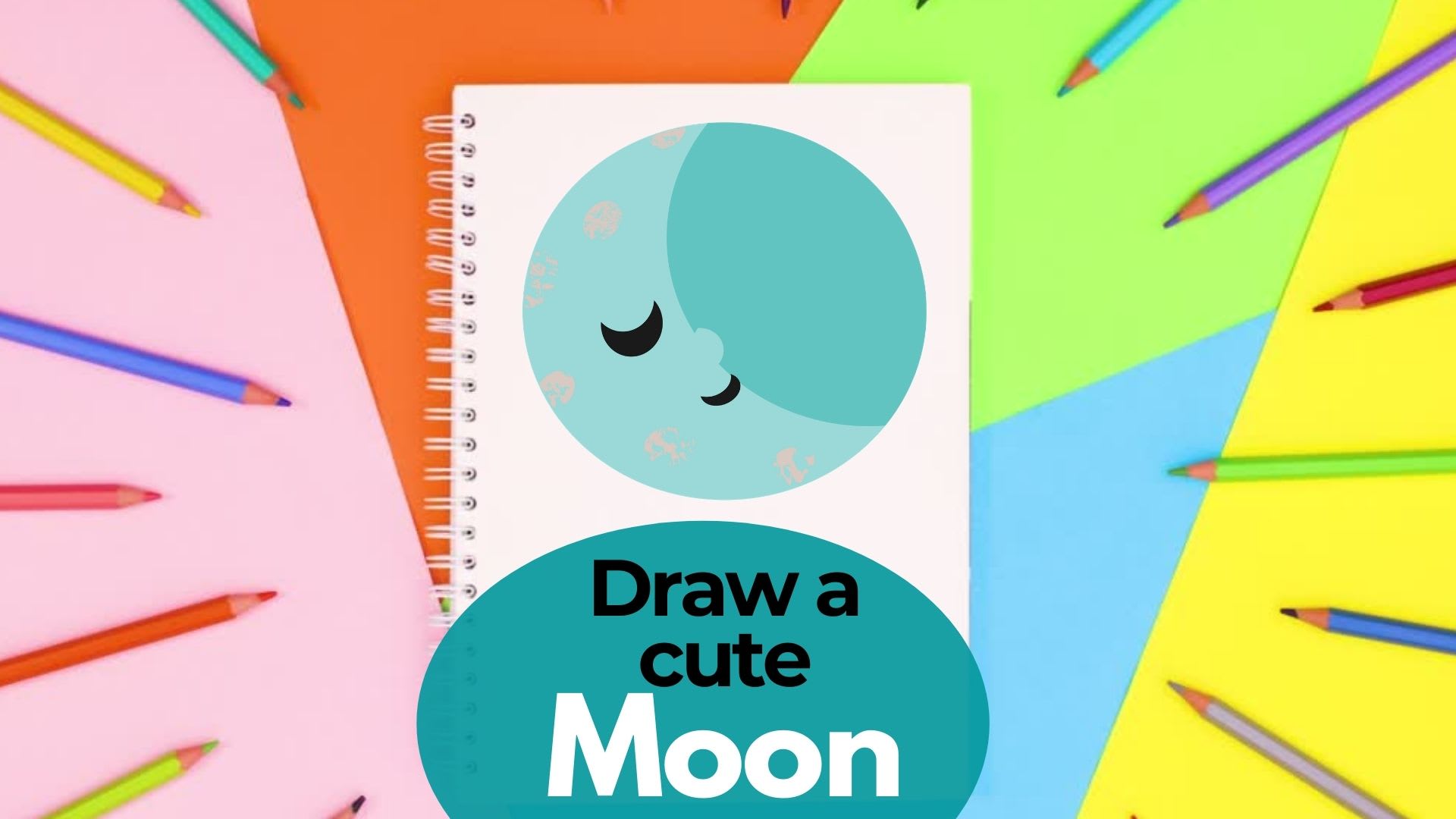 moon drawing cute