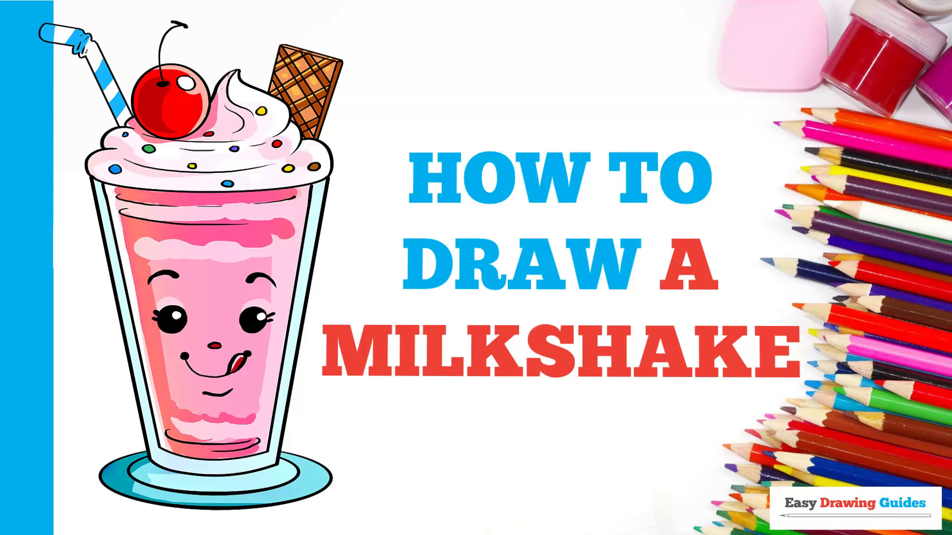 milkshake drawing easy