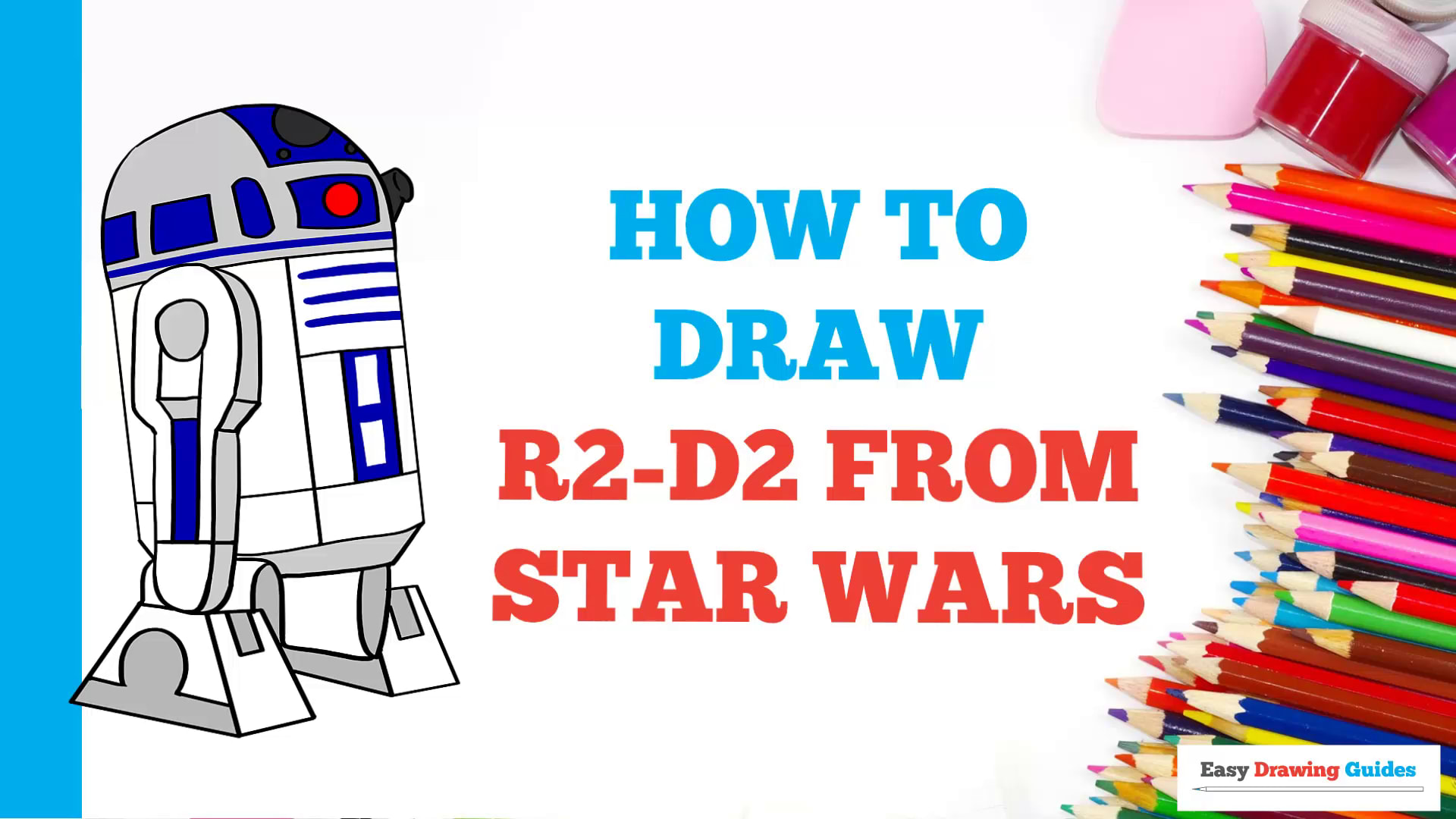 how to draw easy r2d2