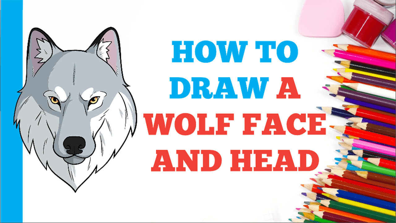 how to draw the head of a wolf