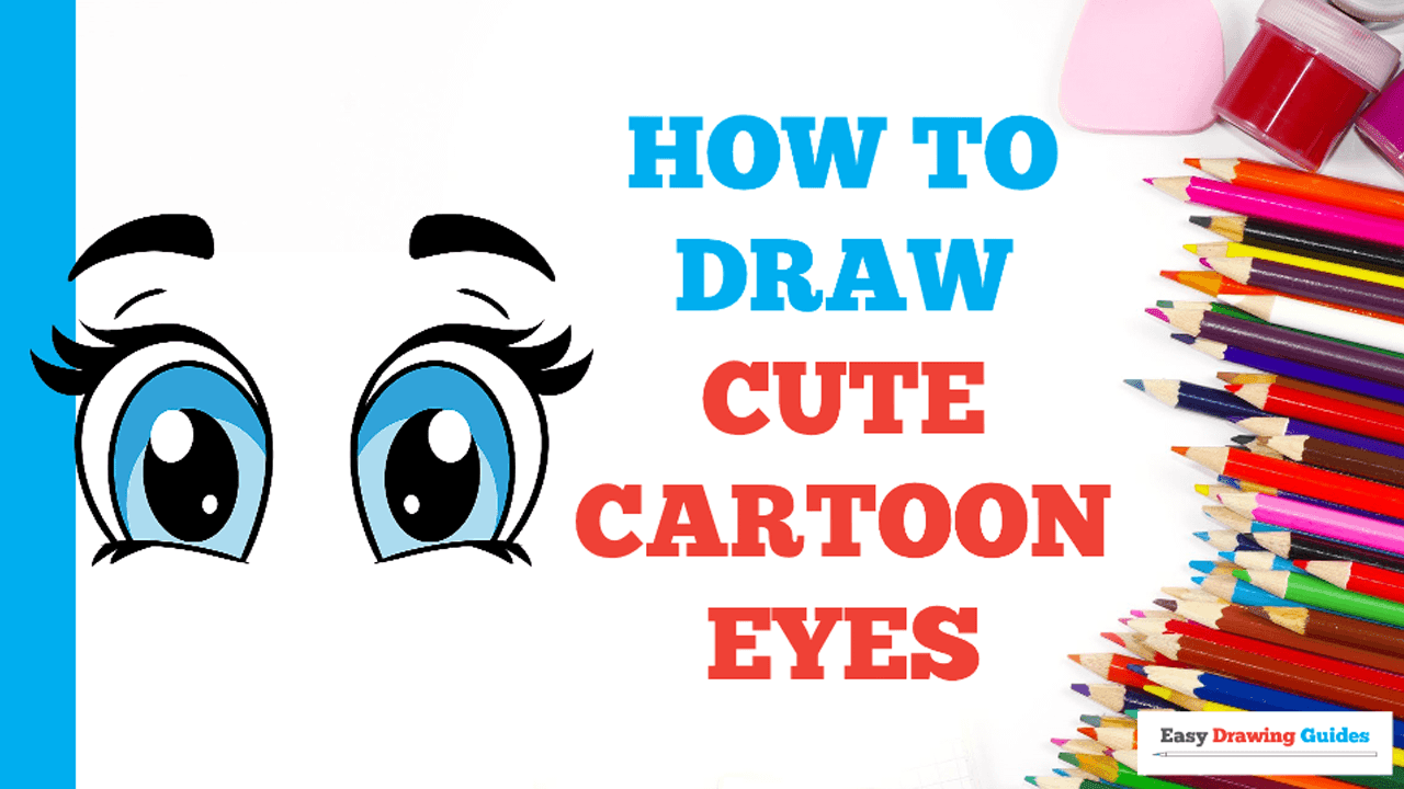 how to draw eyes cartoon easy