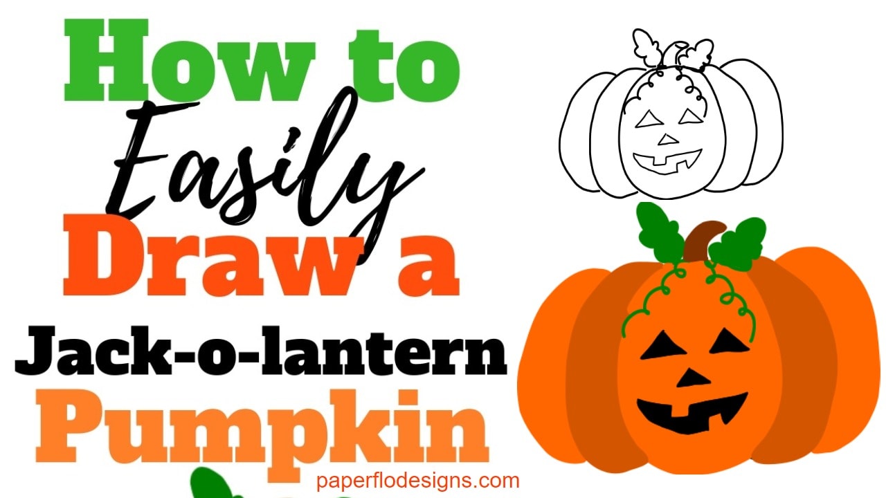 simple jack o lantern drawing