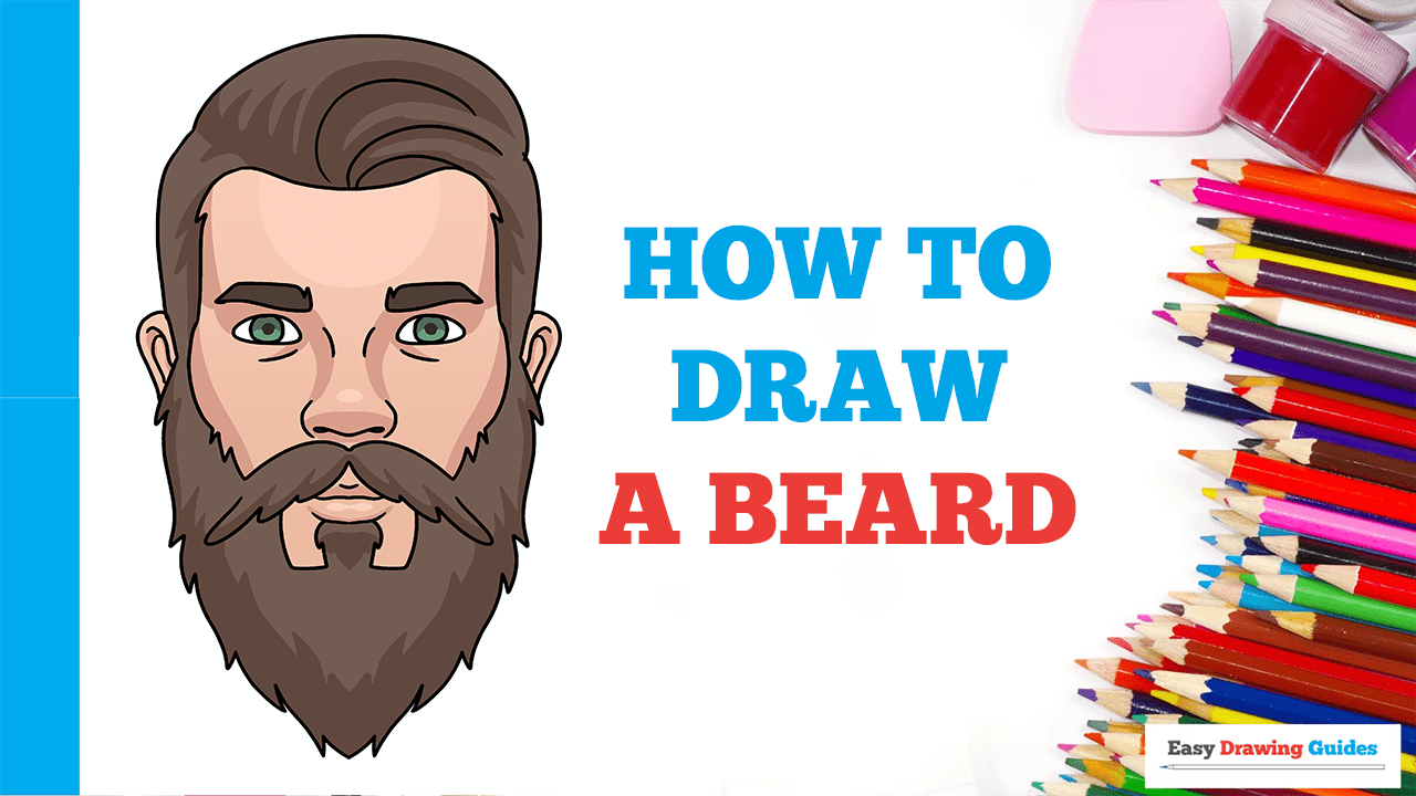 how to draw a beard on the face