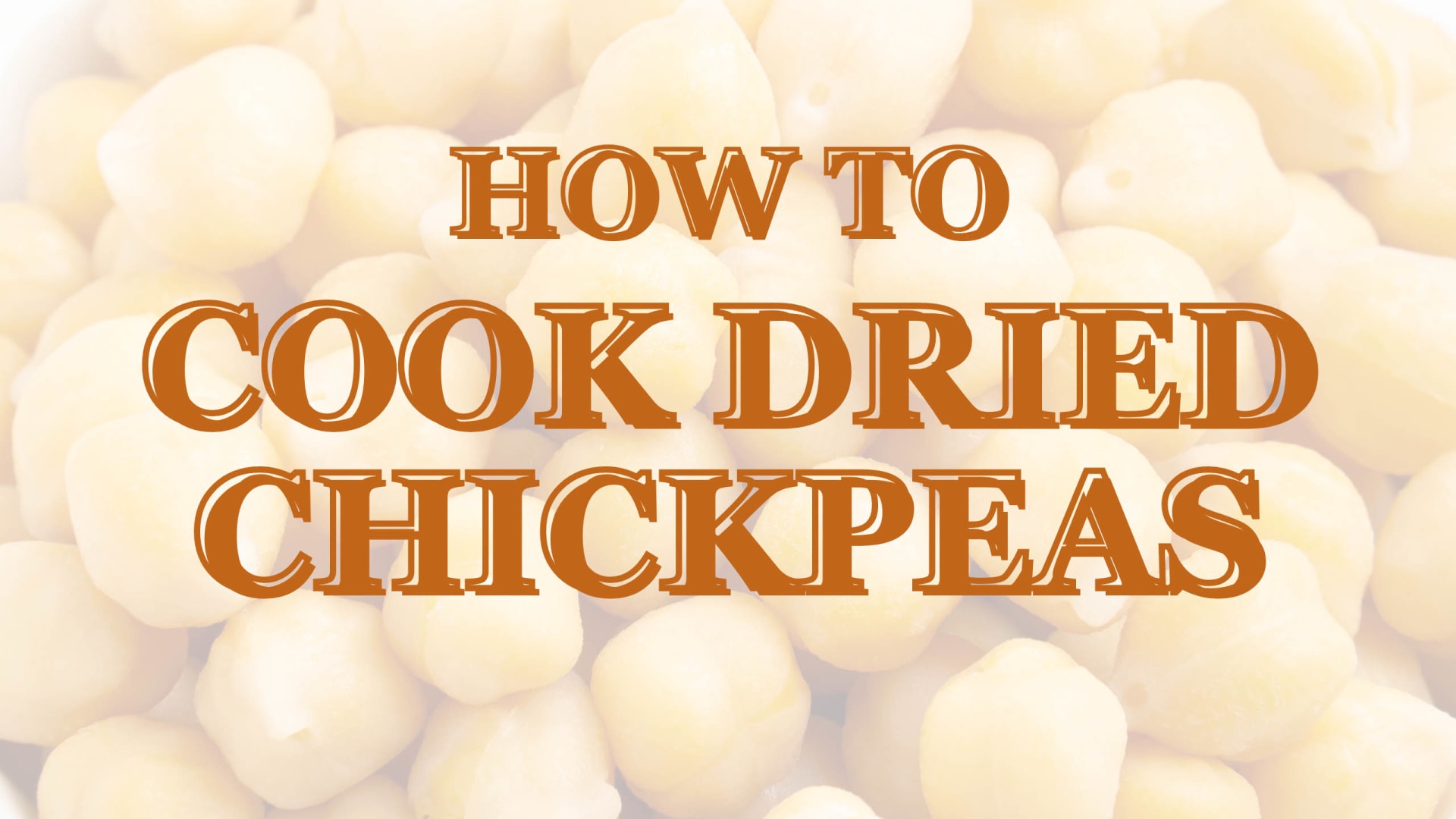 how to cook dried chickpeas youtube