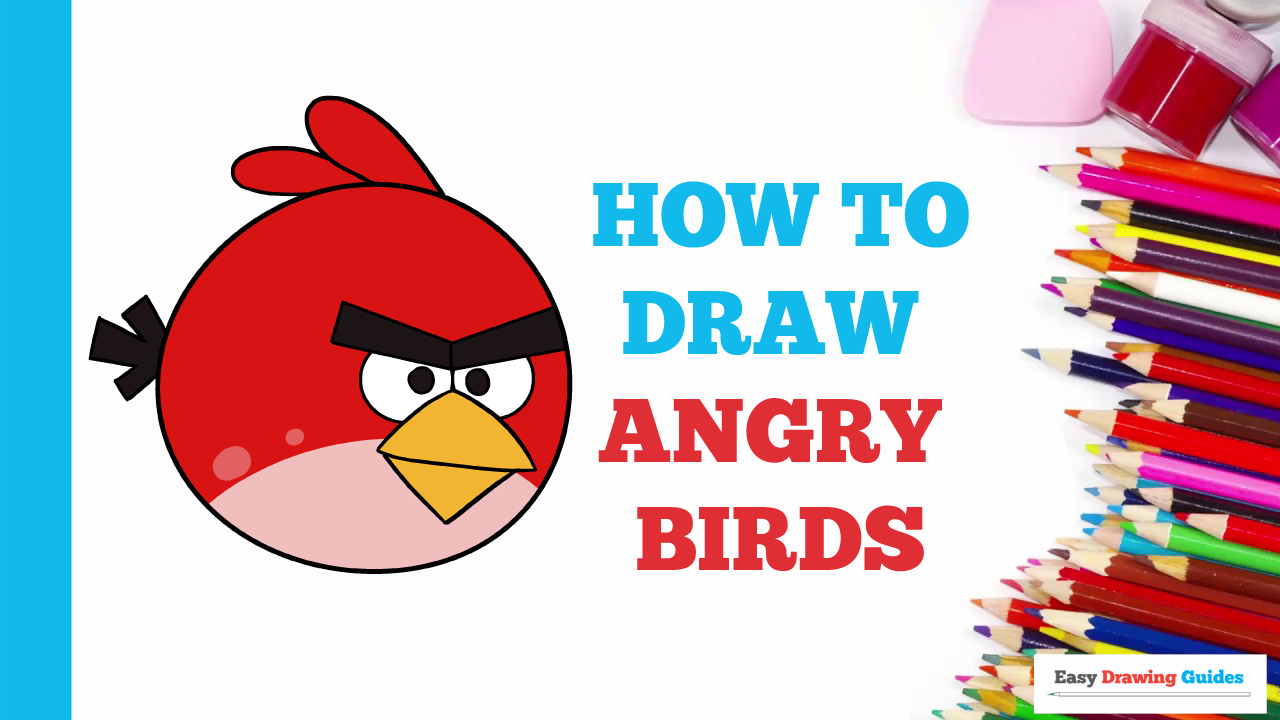 how to draw angry birds pictures