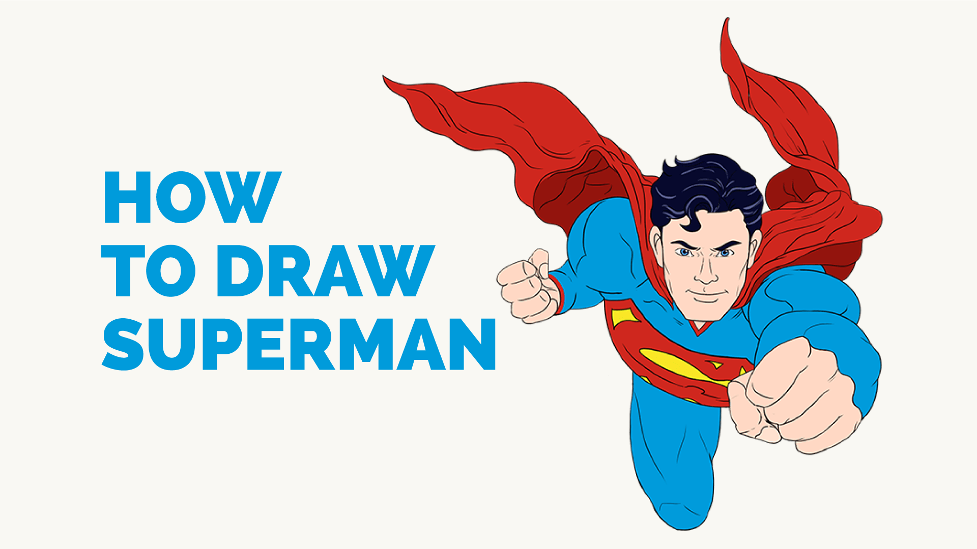 how to draw cartoon superman
