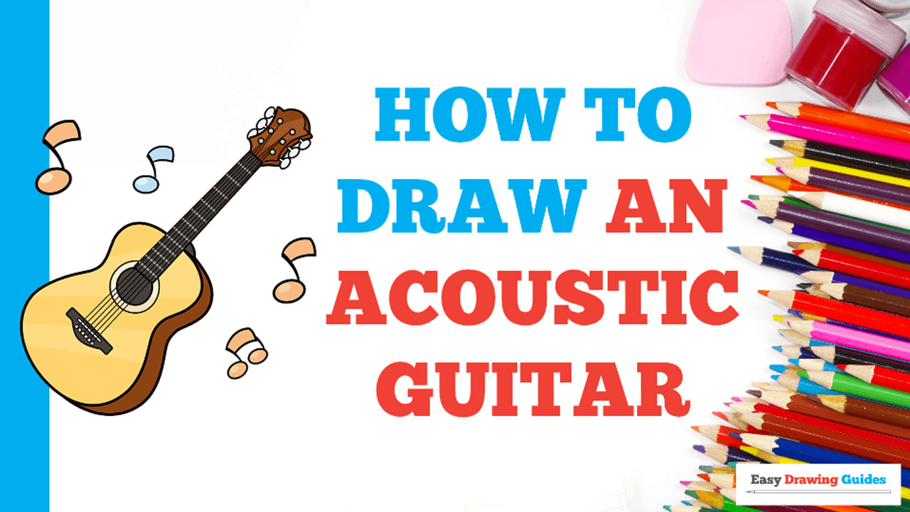 simple guitar drawing