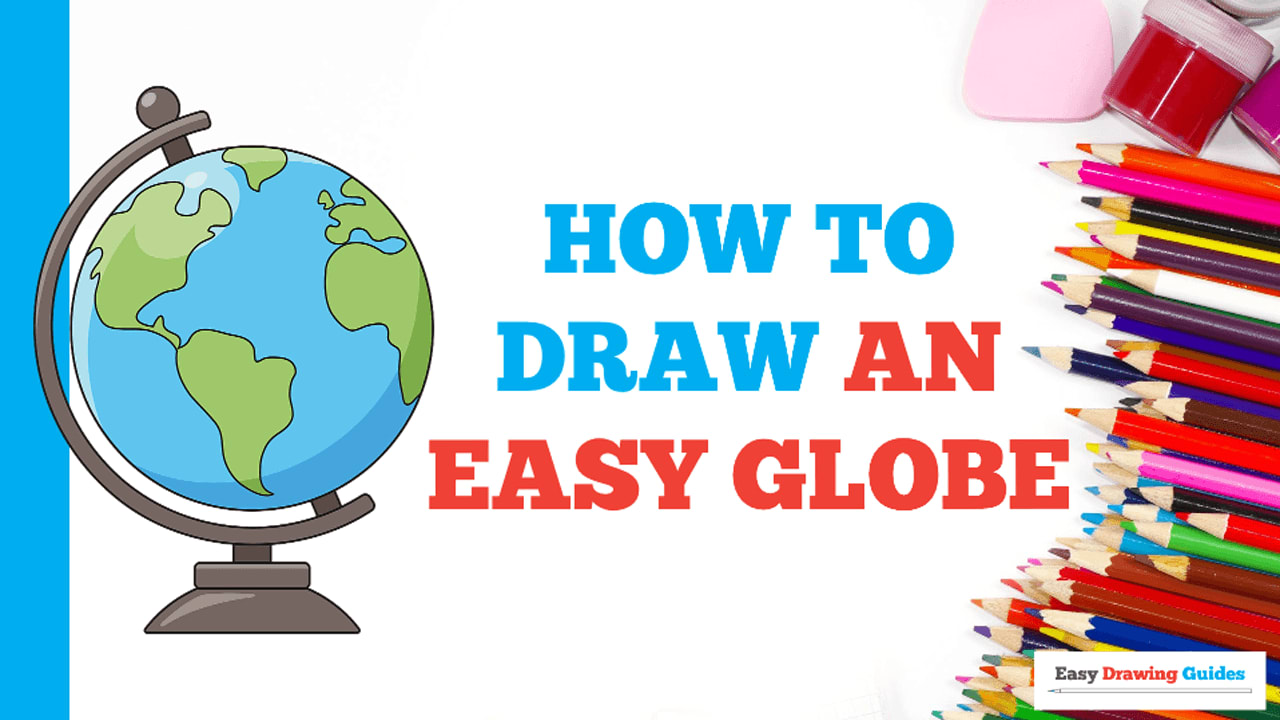 how to draw earth globe