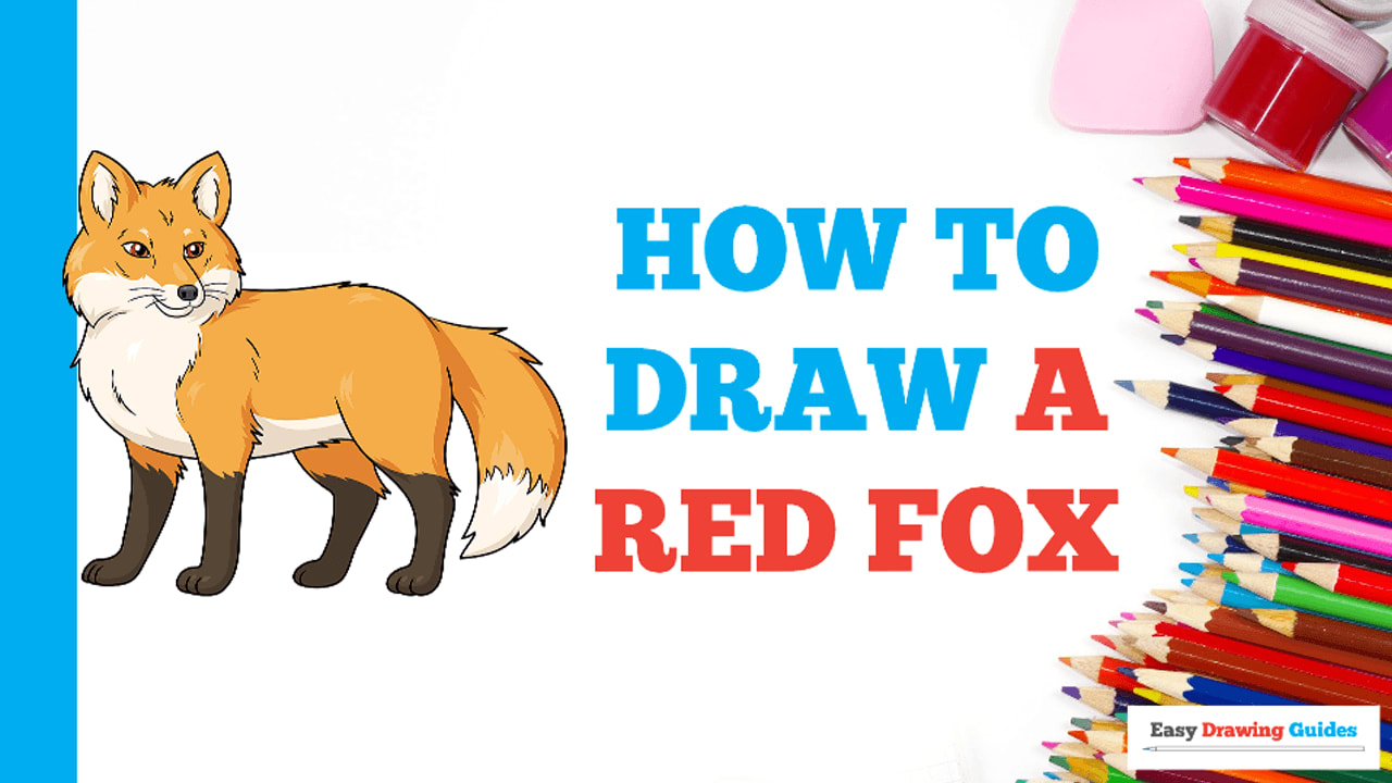 red fox ears drawing