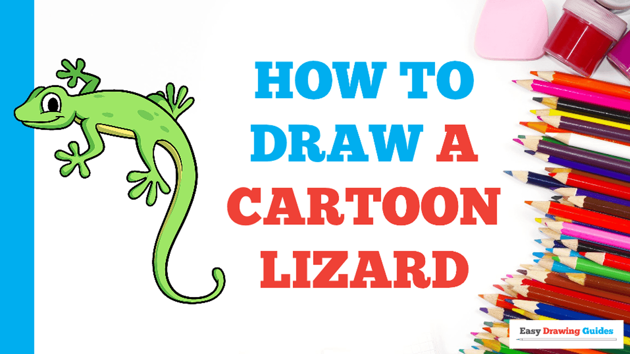 how to draw a glass lizard