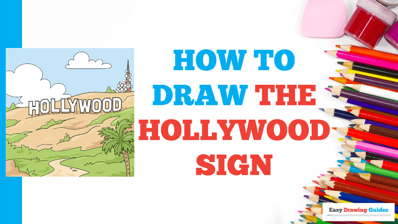 free printable hollywood sign coloring pages