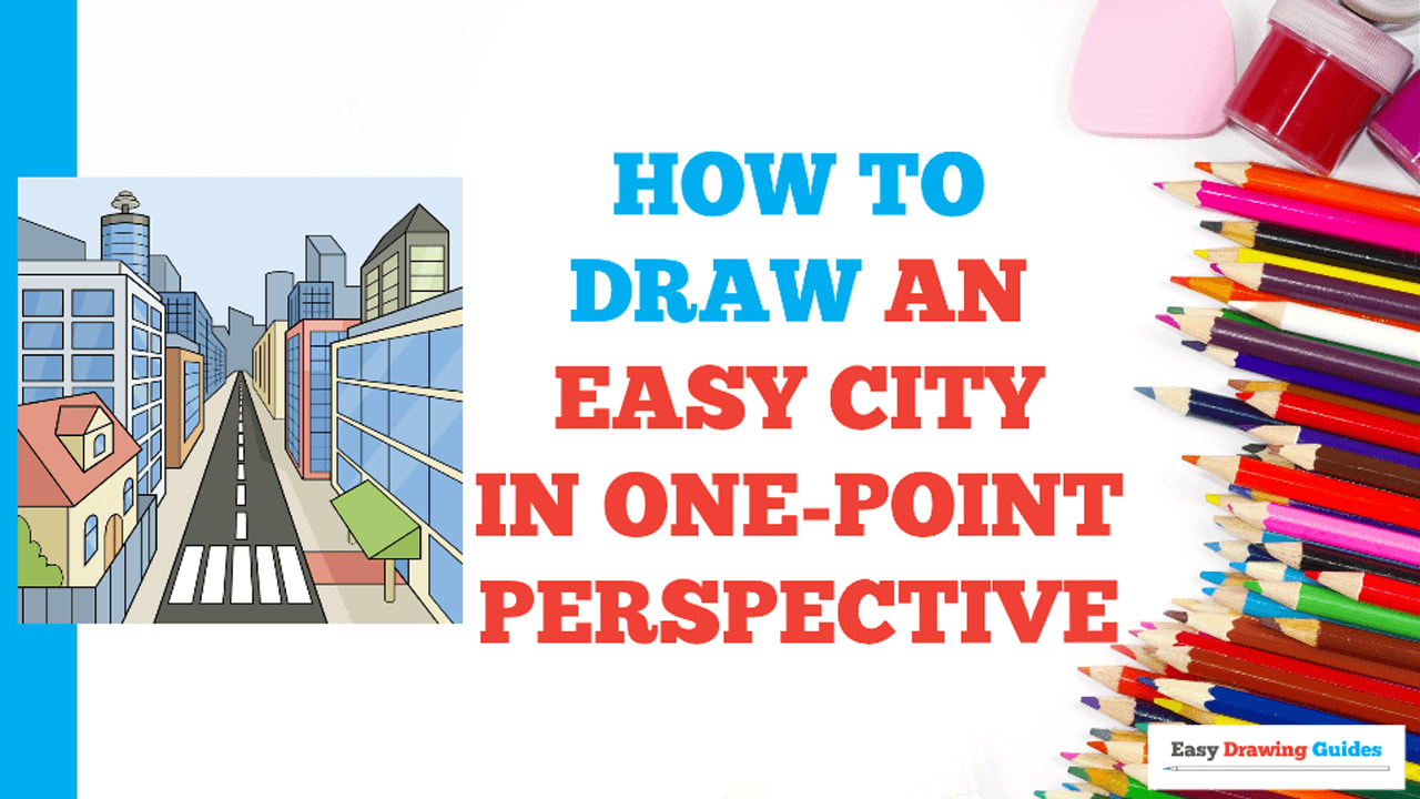 how to draw a city with dramatic perspective step by step