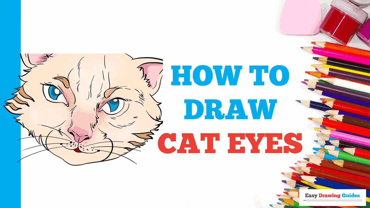 how to draw cat eye