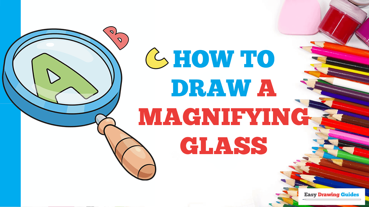 how to draw magnifying glass