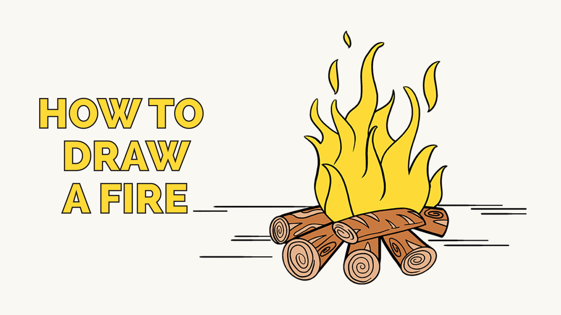 how to draw fire free