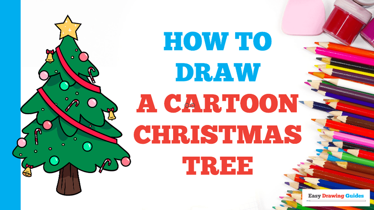 how to draw easy christmas tree