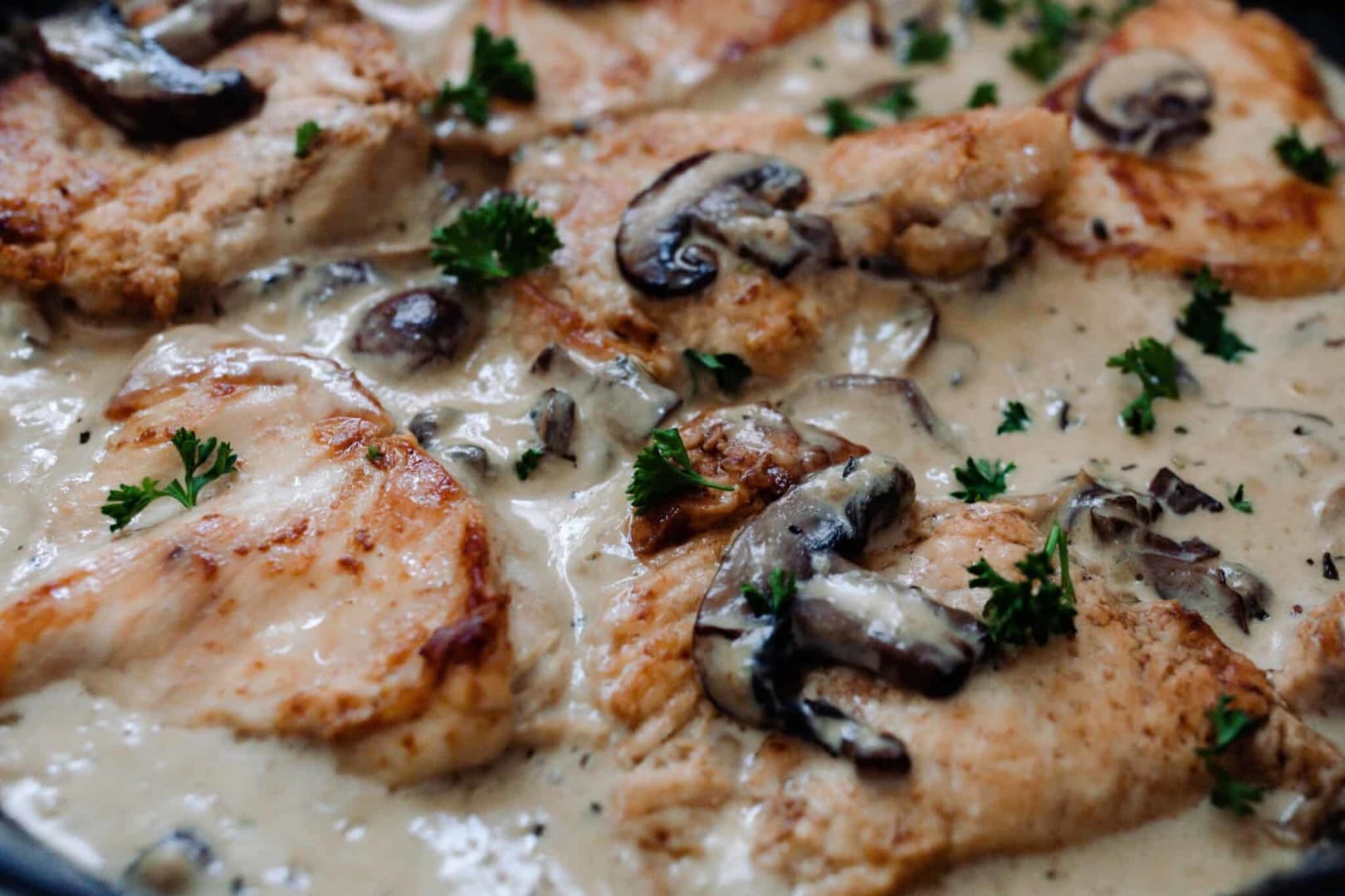 how to make chicken fillet with mushroom sauce