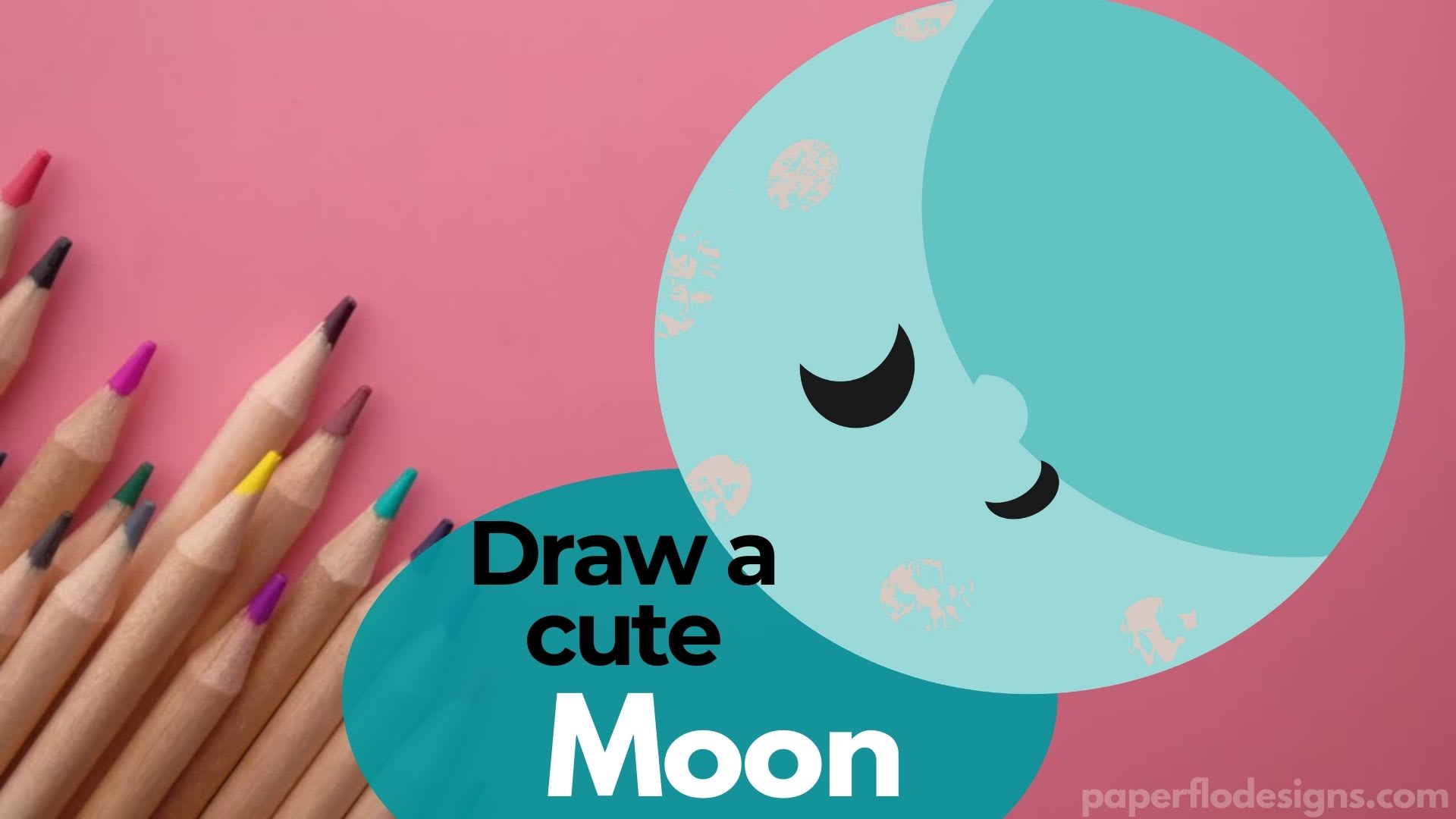 moon drawing cute