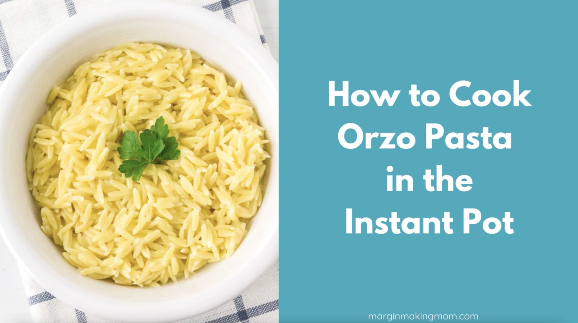 how long does it take to cook orzo in an instant pot