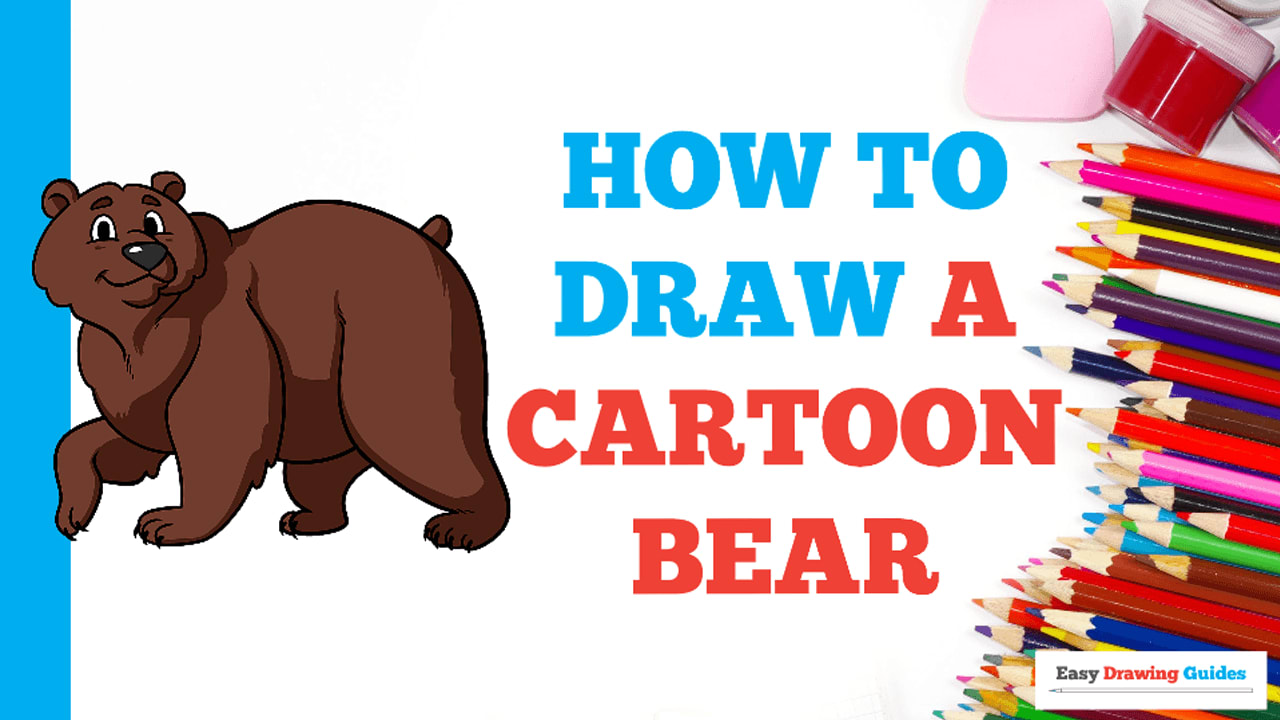 how to draw bear simple