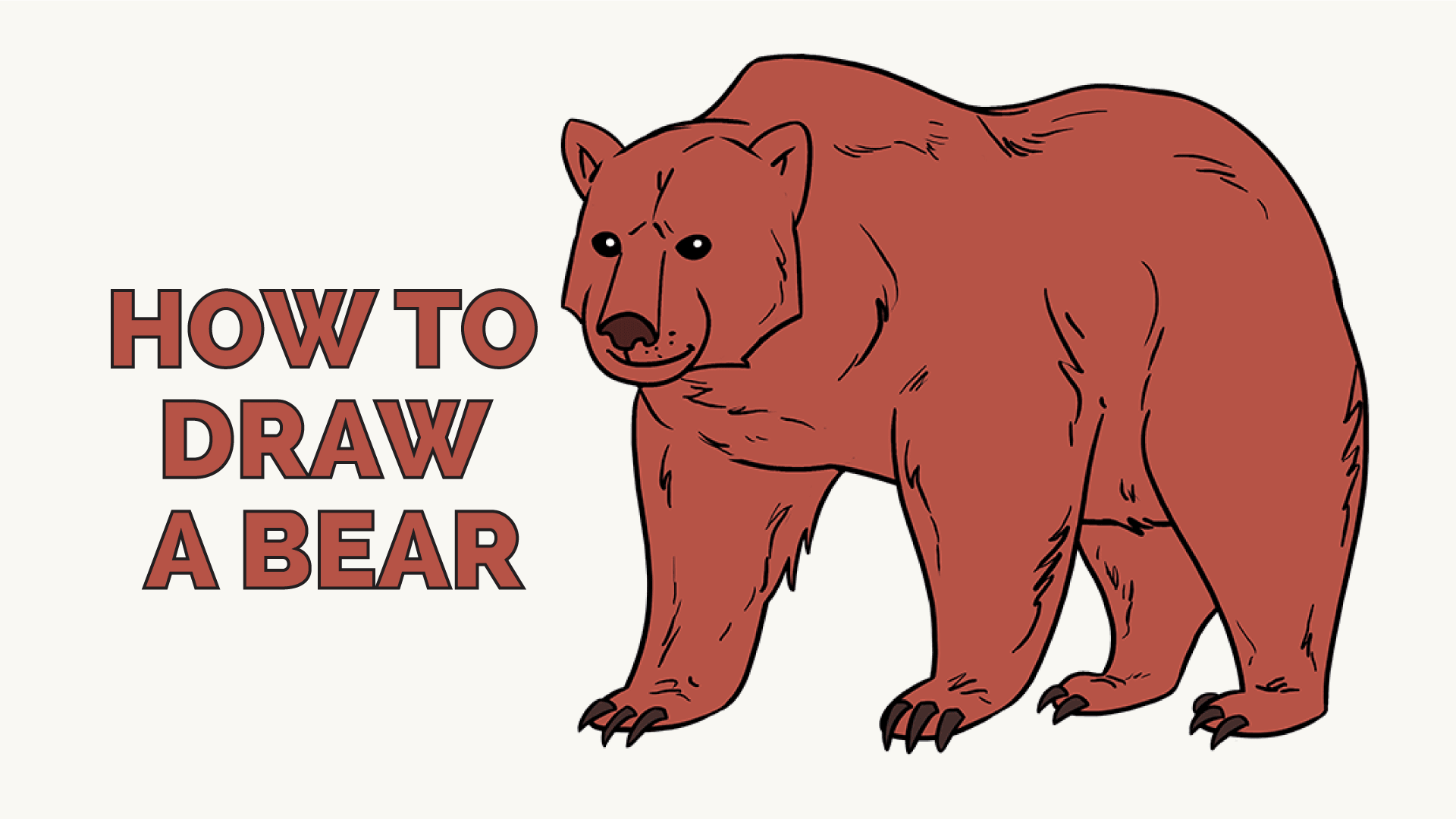 how to draw a kodiak bear