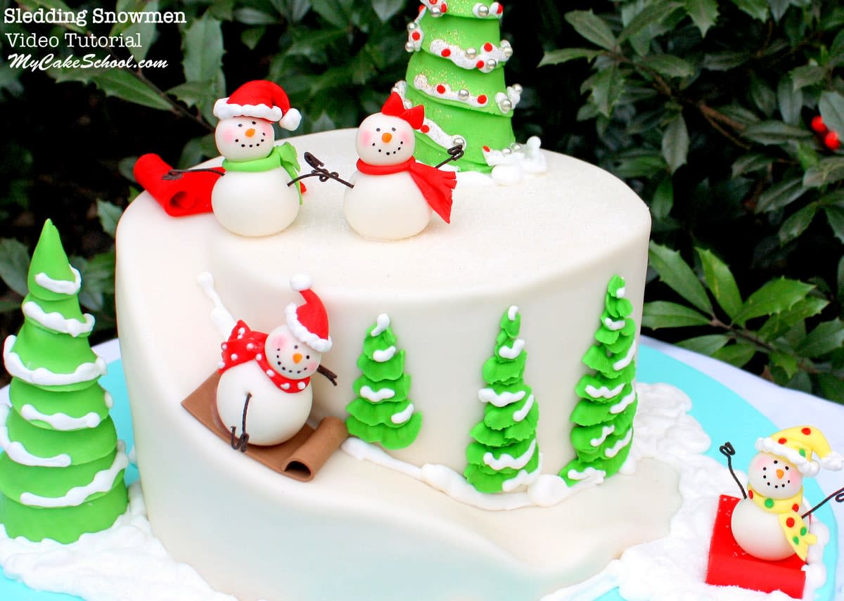 snow cake design