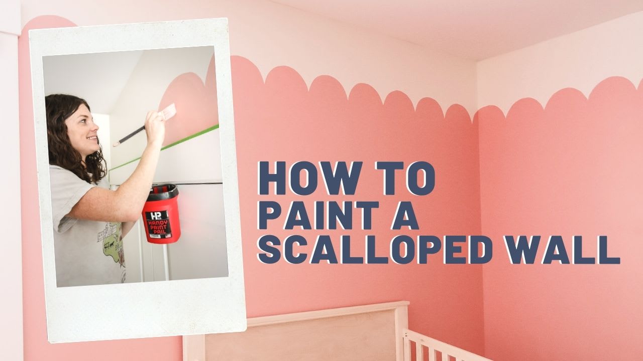 scalloped wall template