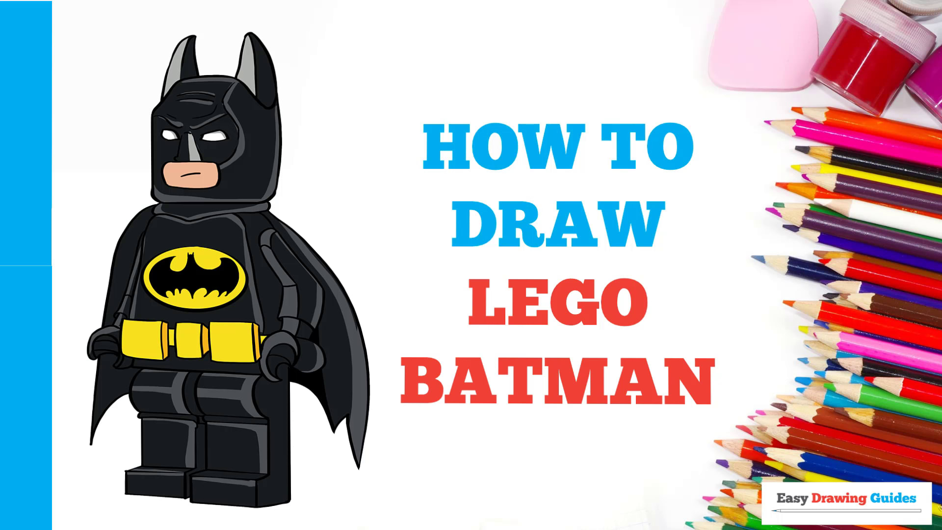 how to draw lego joker step by step