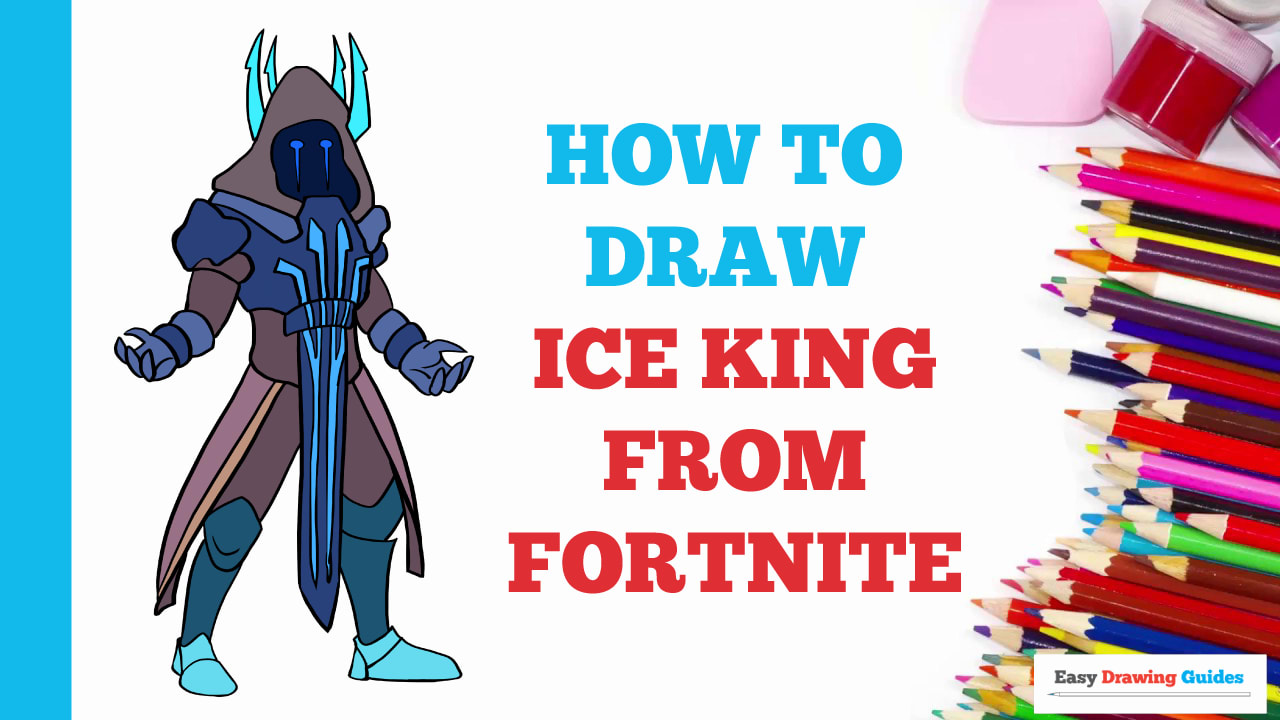 how to draw fortnite ice king step by step