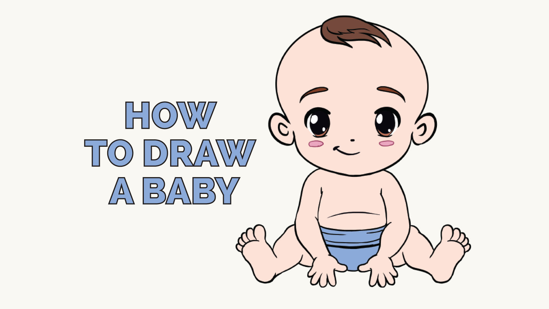 how to draw cartoon baby
