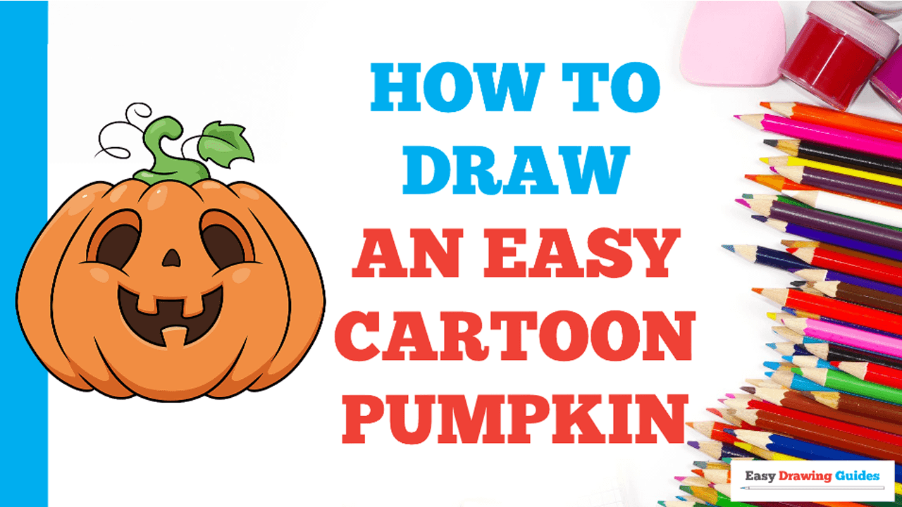 how to draw pumpkin cartoon