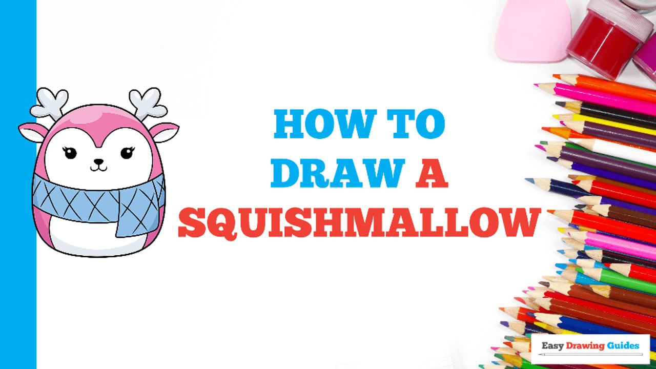 how to draw so cute marshmallow