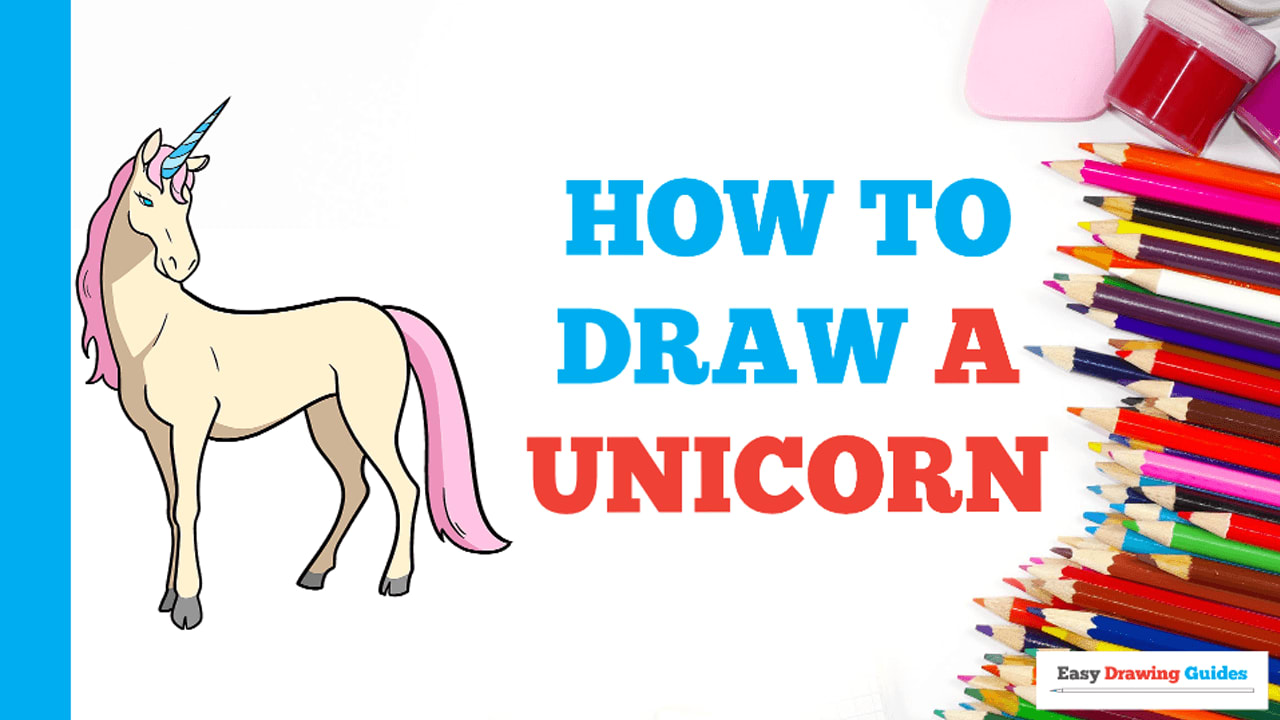 how to draw a whole body unicorn