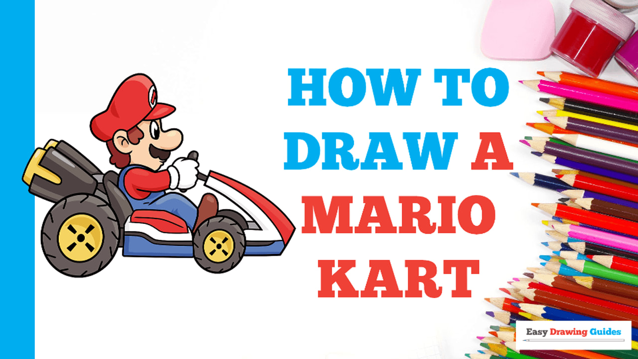 how to draw a mario kart car