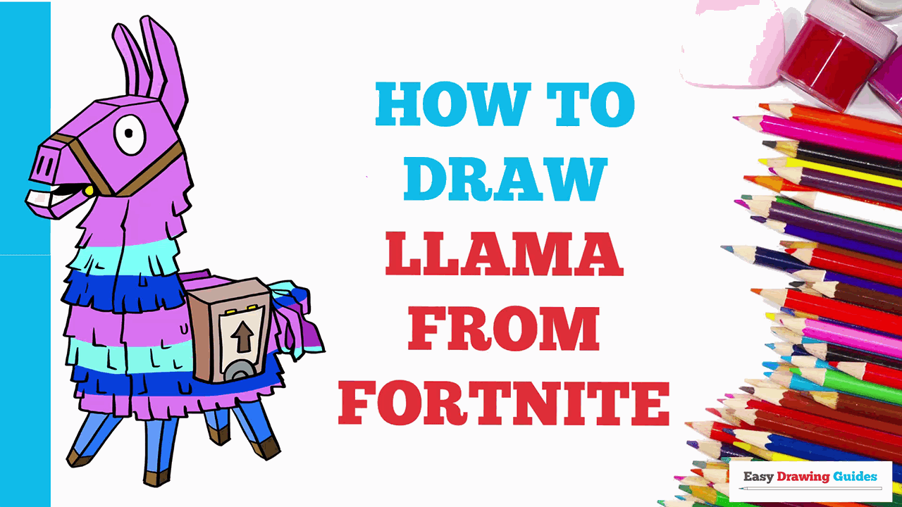 how to draw llama head