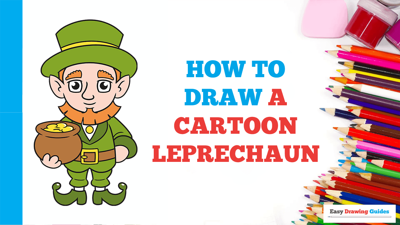 how to draw a girl leprechaun step by step