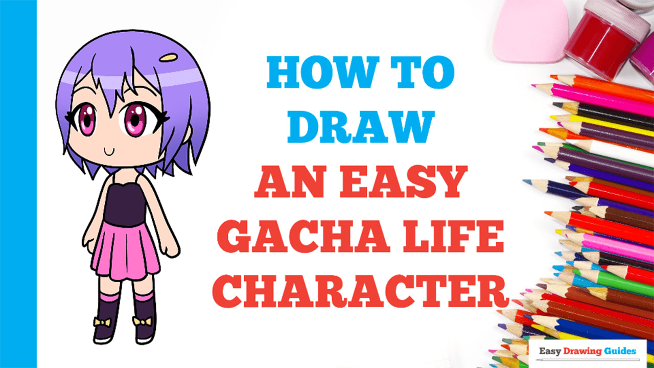 how to draw gacha girl step by step