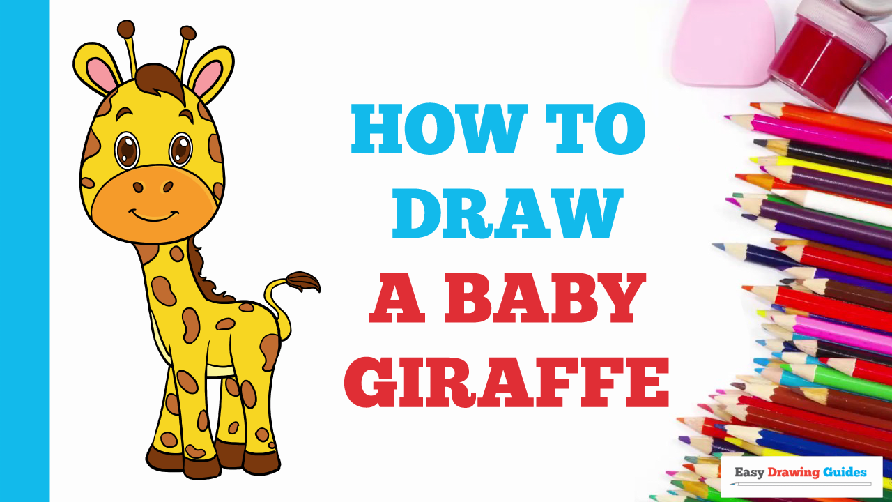 how to draw a giraffe so cute