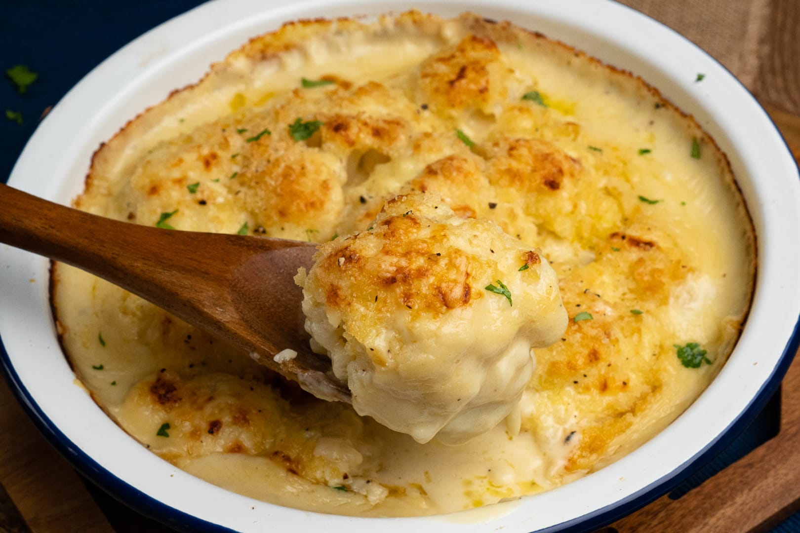 how to make cauliflower cheese using packet sauce