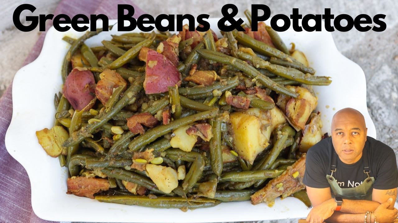 how to cook green beans with neck bones
