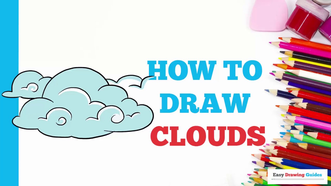 how to draw clouds step by step easy